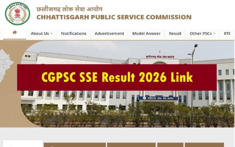 CGPSC SSE Result 2026 Link, Prelims Merit List and Cut Off Marks @ psc ...
